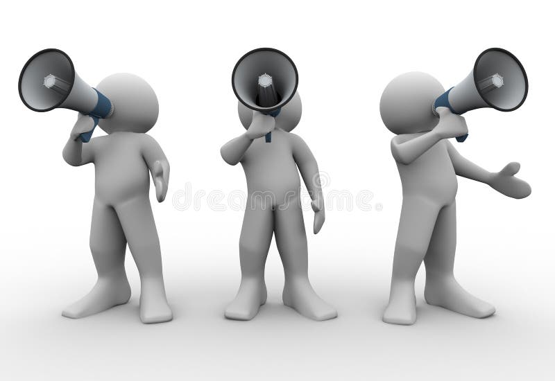 3d people talking stock illustration. Illustration of communicate ...