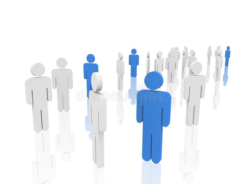 3d people concept stock illustration. Illustration of blue - 12851233