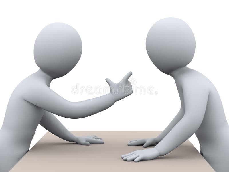 3d conflict people fight stock illustration. Illustration of couple ...