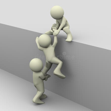 3d people helping stock illustration. Illustration of assistant - 23849015