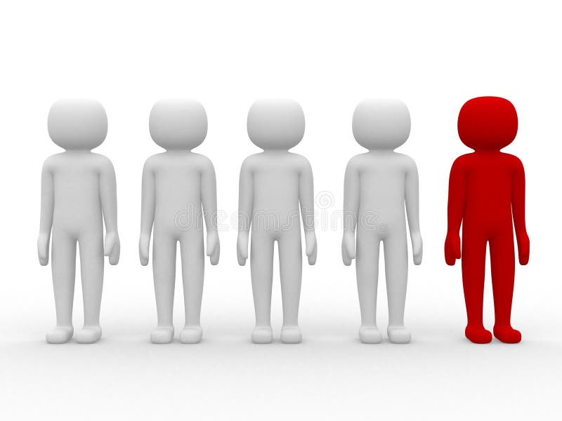 3d People - Employee and Employer in the Meeting Stock Illustration ...