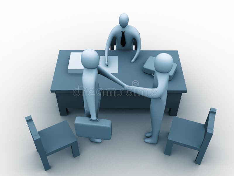 3d people in an office stock illustration. Illustration of employee - 93369