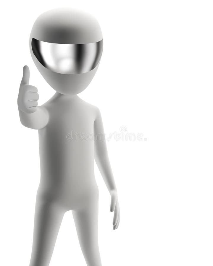 3d people - positive yes! stock illustration. Illustration of positive ...