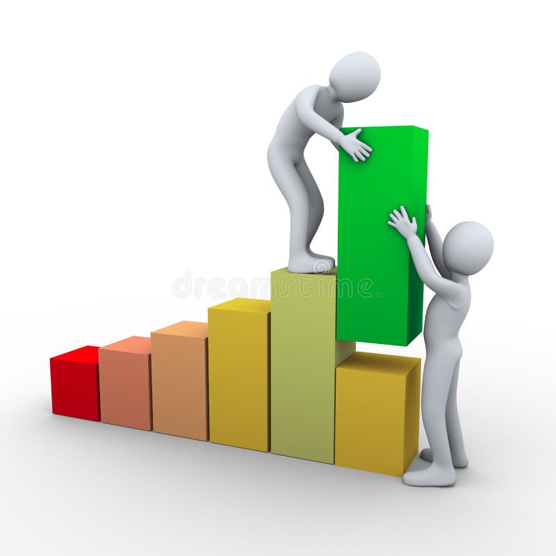 1+ 3d person progress bars Free Stock Photos - StockFreeImages