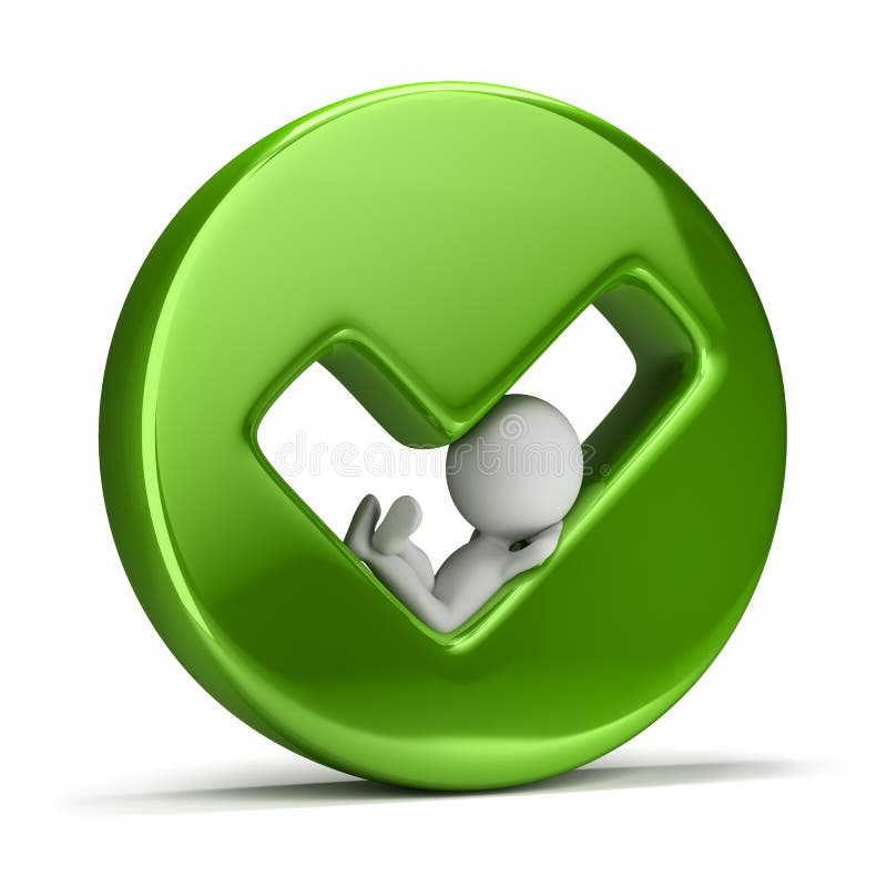 3d Pequeña Gente - Llamada Por El Teléfono Stock de ilustración ...