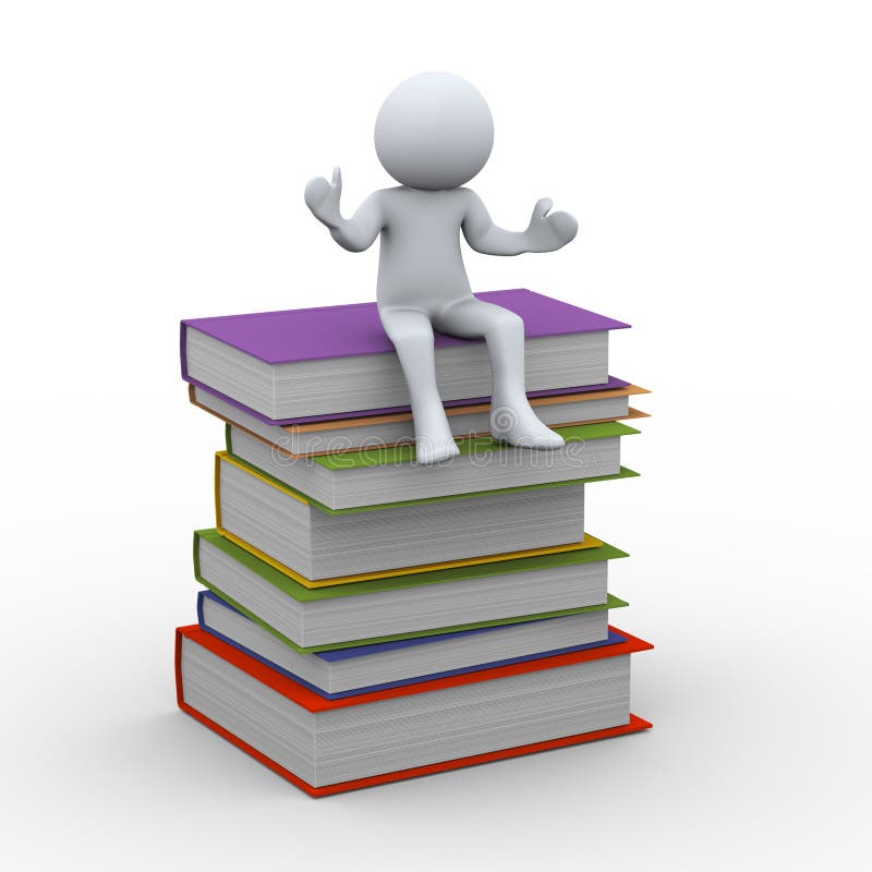 3d person reading book stock illustration. Illustration of novel - 27643918