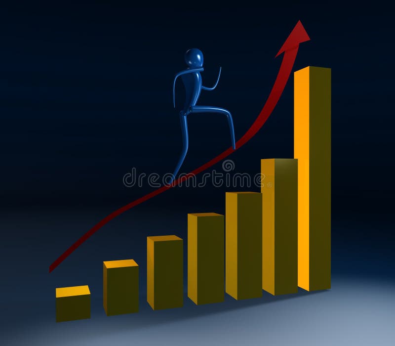 Three Business People Going Up Stock Illustrations – 19 Three Business ...