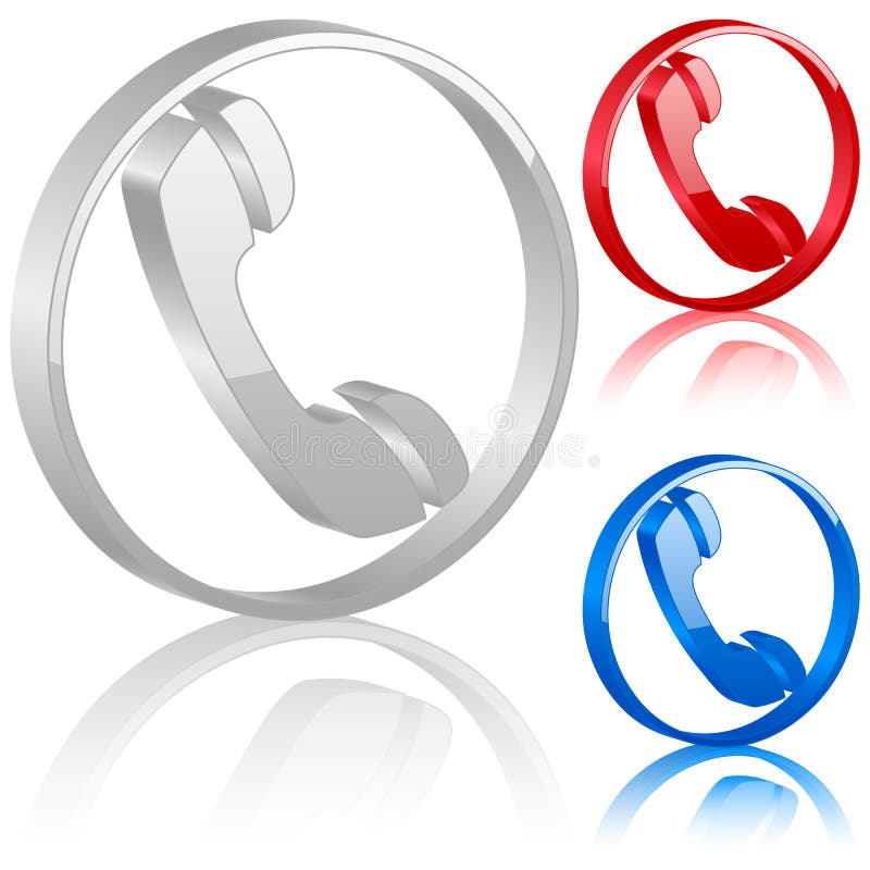 Phone sign stock illustration. Illustration of metallic - 10374371