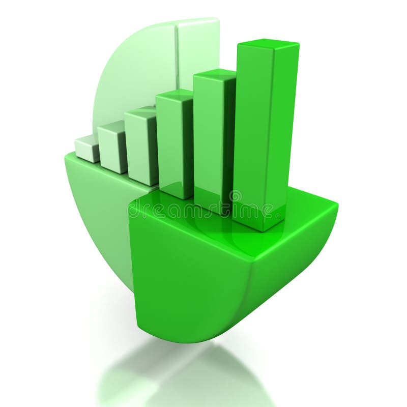 Chart Green stock illustration. Illustration of profit - 132543