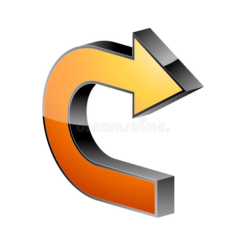 3d pijl vector illustratie. Illustration of futuristisch - 16133717