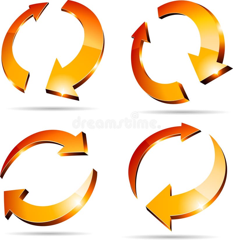 3d pijlen. vector illustratie. Illustration of vorm, pictogram - 12947086