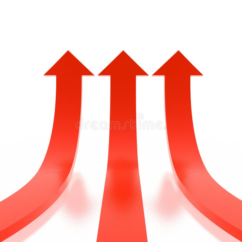 3D pijlen stock illustratie. Illustration of actie, begrip - 4596976