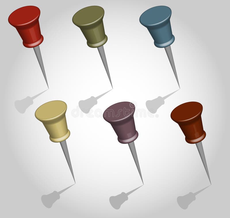 3D pin collection stock illustration. Illustration of design - 25771514
