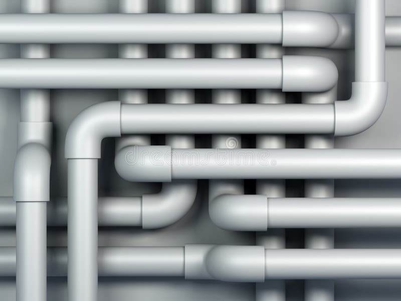 3D pipes stock illustration. Illustration of group, energy - 2534118