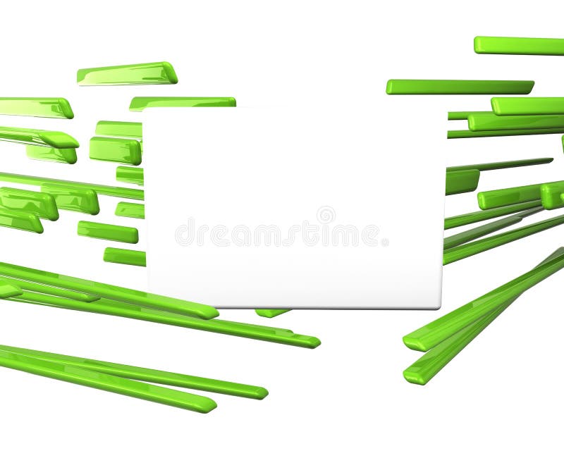 3d Plane for Text Over Green Crossing Lines Stock Illustration ...