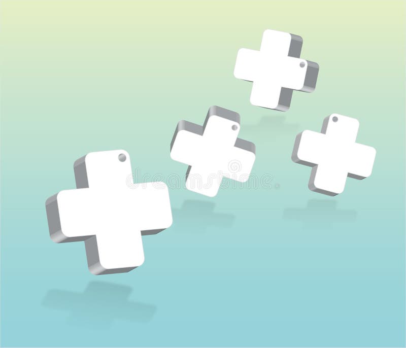 3d plus signs stock vector. Illustration of lesson, education - 18815387