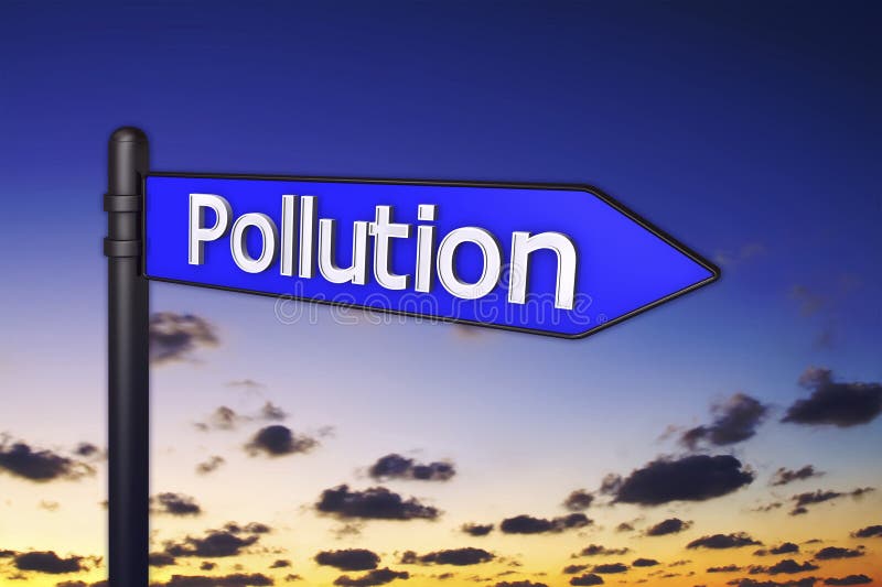 3d pollution signs stock illustration. Illustration of heat - 9544353