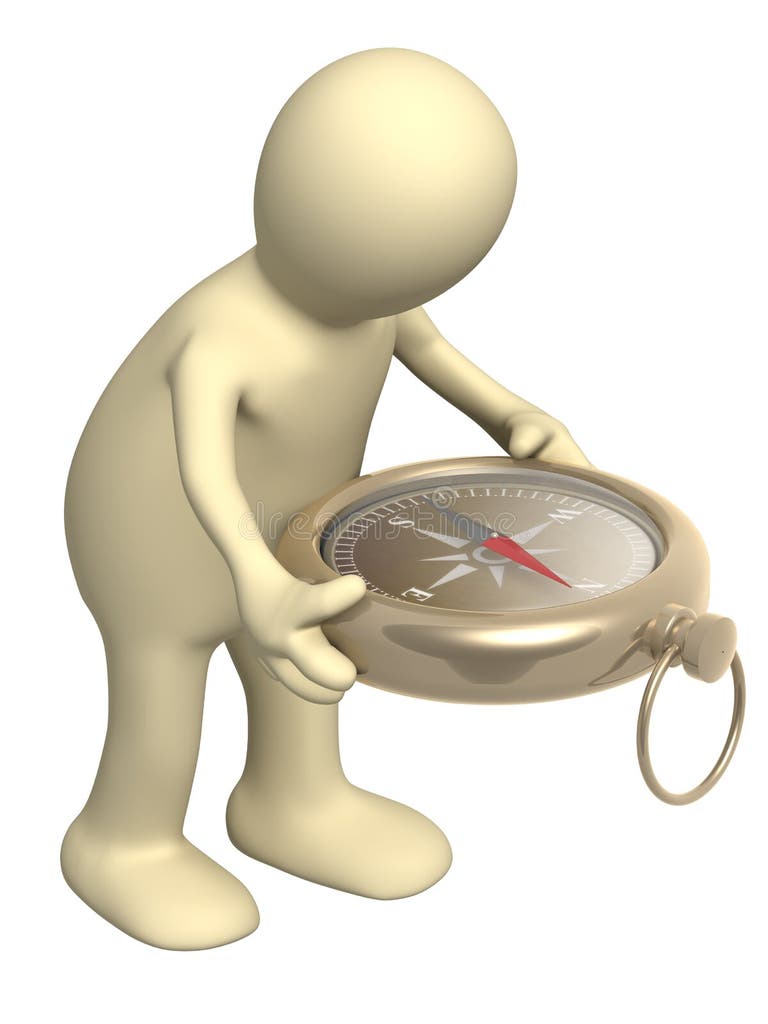 Compass Cartoon Person Stock Illustrations – 1,937 Compass Cartoon ...