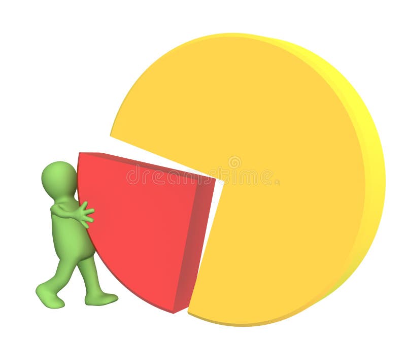 3d Puppet, Making the Round Diagram Stock Illustration - Illustration ...