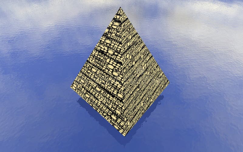 3D Pyramid stock illustration. Illustration of wallpaper - 4267273
