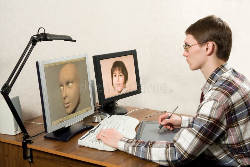 3D que modela proceso stock de ilustración. Ilustración de proceso ...