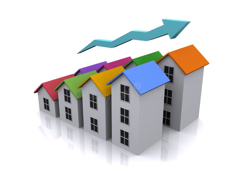 3d real estate icon stock illustration. Illustration of peak - 28126958