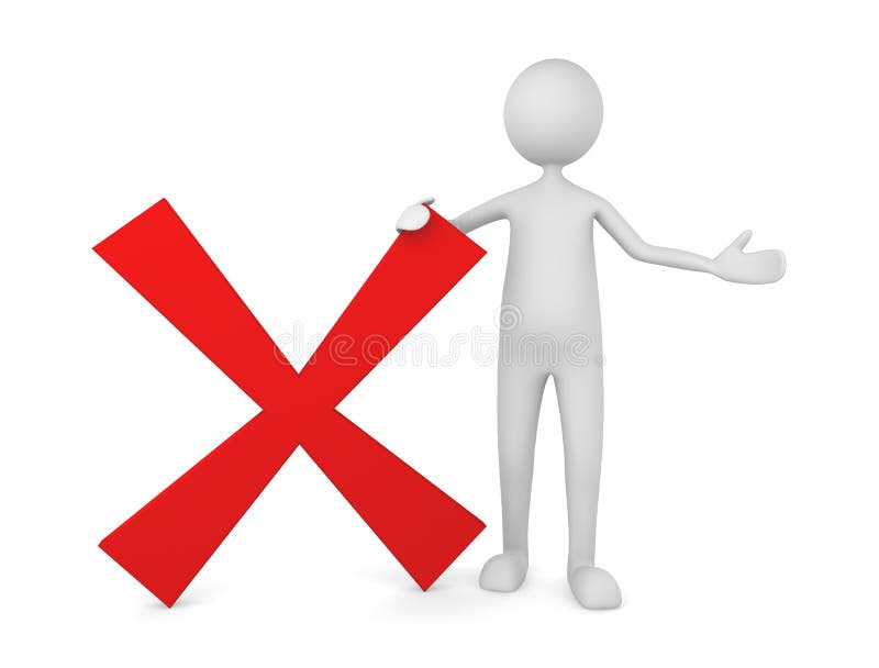 3D Rechazado stock de ilustración. Ilustración de cierre - 12135983