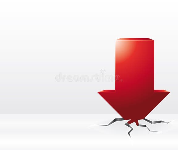 Decreasing Arrow Stock Illustrations – 3,076 Decreasing Arrow Stock ...