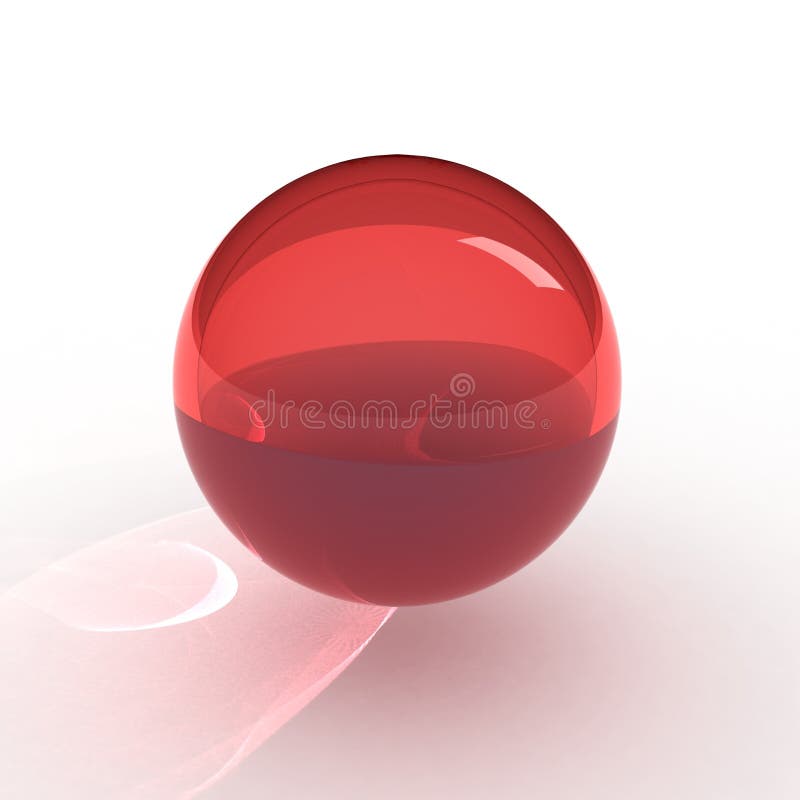 3d glass ball stock illustration. Illustration of ball - 4160896
