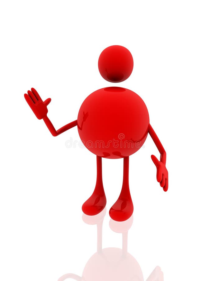 3d red figure stock illustration. Illustration of outline - 17778560