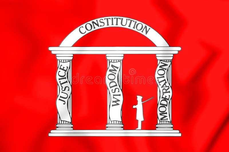 Red Flag Georgia 1861 Usa Stock Illustrations – 5 Red Flag Georgia 1861 ...