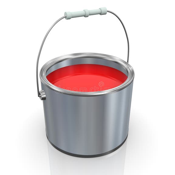 Bucket Red Paint Stock Illustrations – 3,557 Bucket Red Paint Stock ...