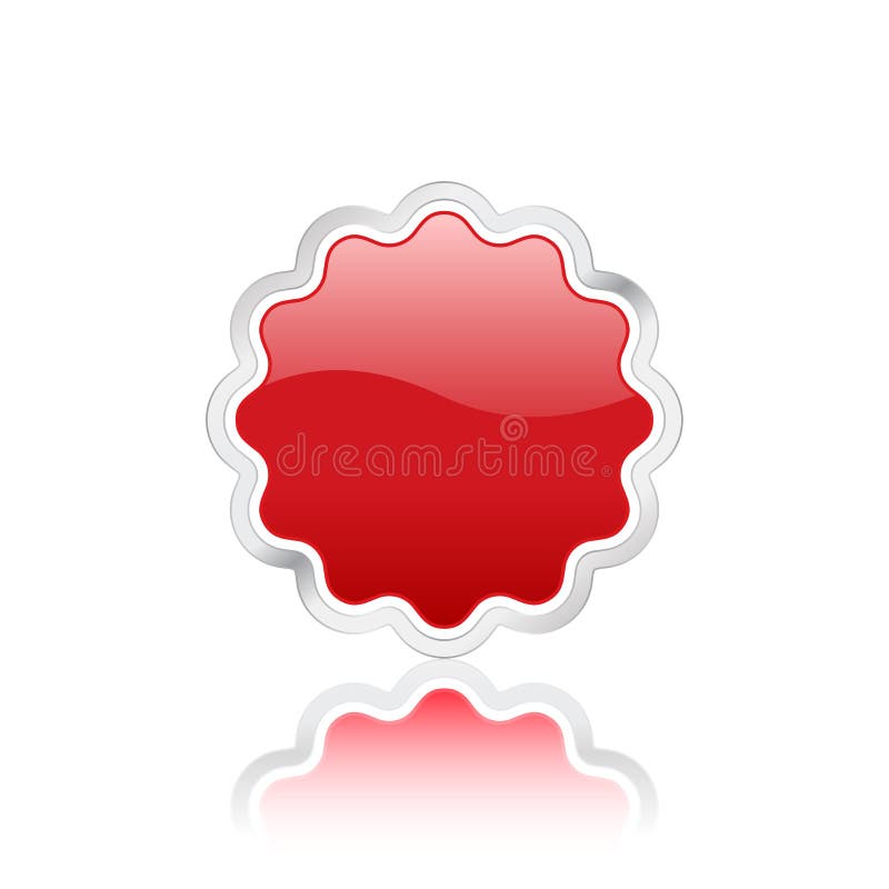3D red vector badge stock vector. Illustration of blueprint - 4459996