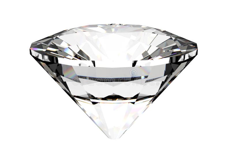 3d Render Of Beautiful Diamond Stock Illustration - Illustration of ...
