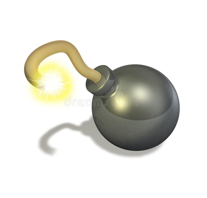 3d render bomb stock illustration. Illustration of sphere - 10791121