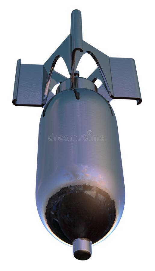 3d Render of a Bomb Falling Stock Illustration - Illustration of ...