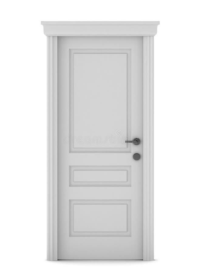 3d render of door stock illustration. Illustration of clean - 19282946
