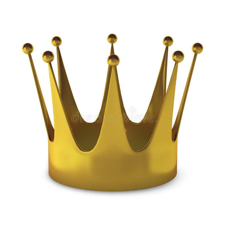 Golden Crown for Logo and Design Stock Vector - Illustration of ...