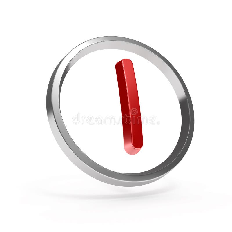 3D render I symbol stock illustration. Illustration of circle - 15254340