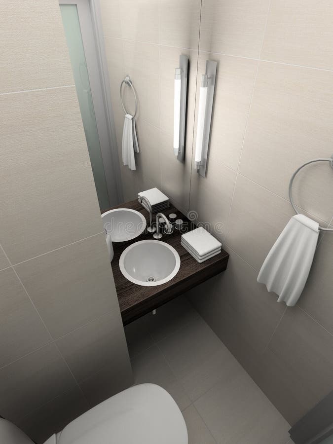 Interior Modern Render Toilet Stock Illustrations – 3,269 Interior ...