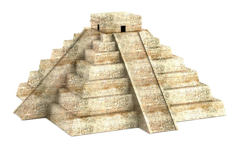 3d render of pyramide stock illustration. Illustration of building ...