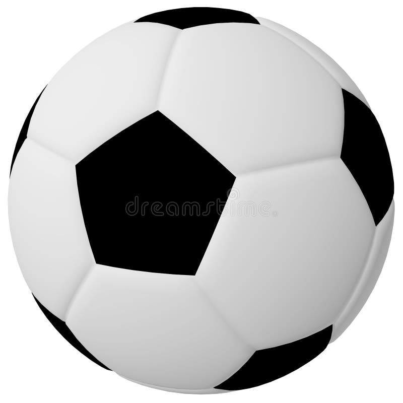 3d Render of a Soccer/Football Ball Stock Illustration - Illustration ...