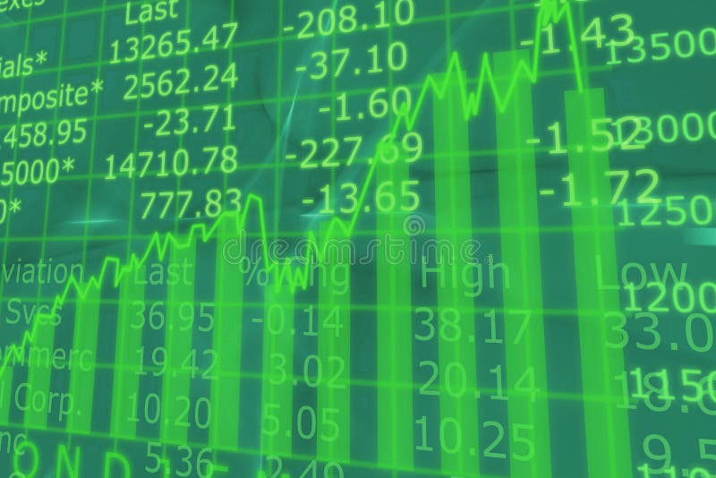 3d Render Stock Market Graph Arrow Stock Illustration - Illustration of ...