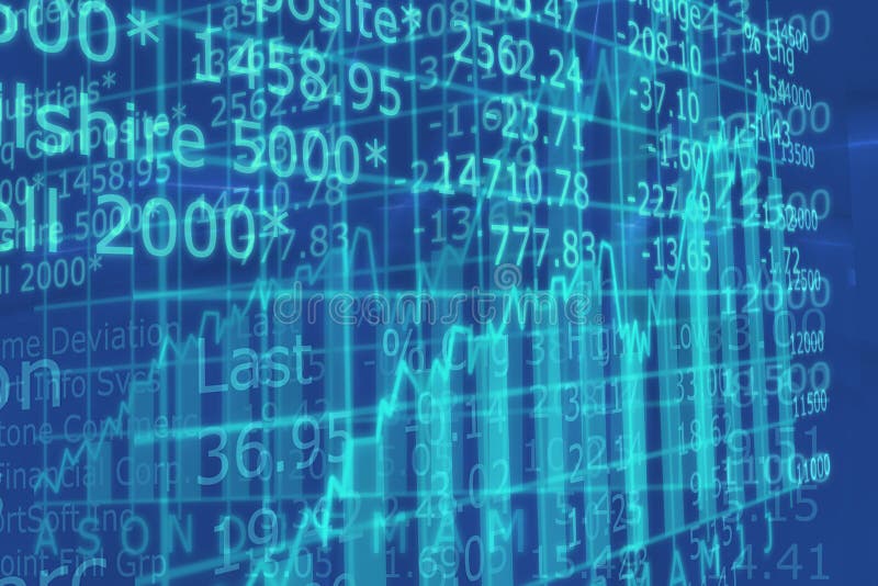 3d Render Stock Market Graph with Going Up Arrow Stock Illustration ...