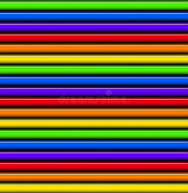 3d Render of Vertical Stacked Shiny Glossy Tubes Stock Illustration ...