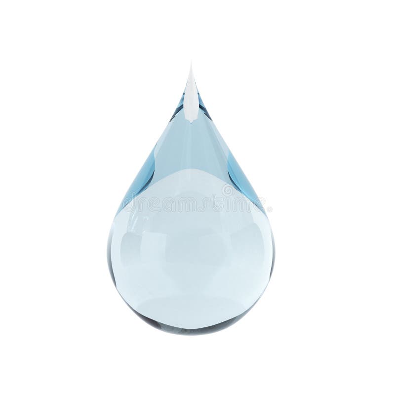 3d render of water drop stock illustration. Illustration of blue - 19112694