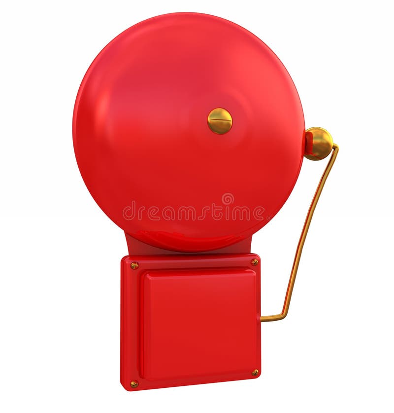 3d Rendered Alarm Bell stock illustration. Illustration of concept ...