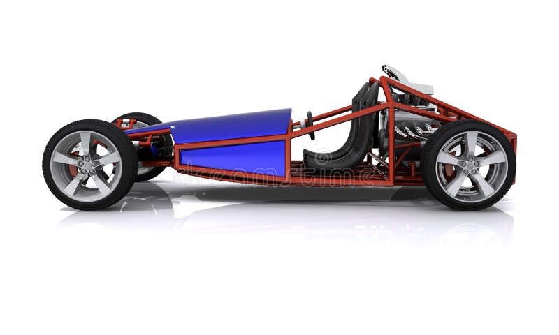 3D Rendered Hobby Sports Car Stock Illustration - Illustration of ...