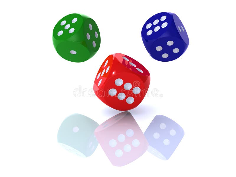 Colorful Dice Set stock vector. Illustration of craps - 21500882