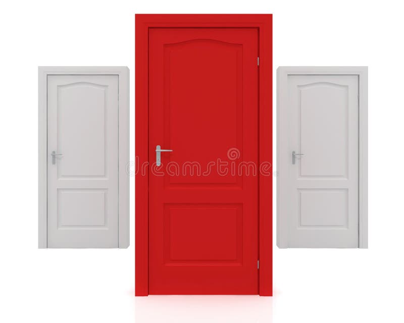 3d rendering of a door stock illustration. Illustration of portal ...